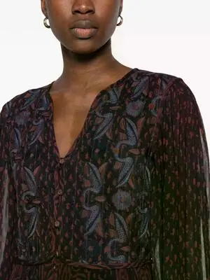 MAISON HOTEL Embroidered Maxi Dress