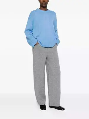 LISA YANG Ribbed-knit Crew-neck Sweater