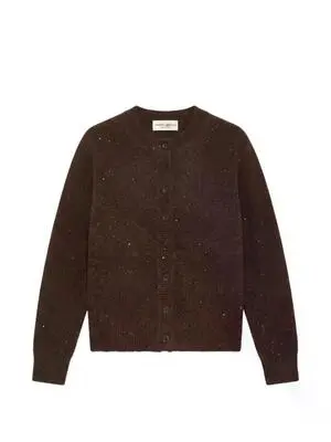 ROBERTO COLLINA Flecked Button-up Cardigan - Brown
