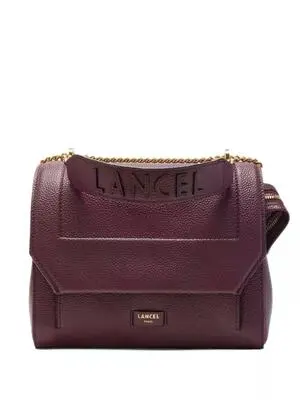 LANCEL Medium Logo-embossed Leather Shoulder Bag