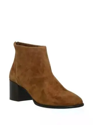 JULIE DEE Suede Rear-zip Ankle Boots