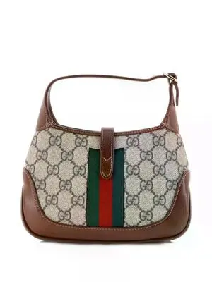 Gucci Jackie 1961 Gg Coated Canvas Mini Hobo Bag