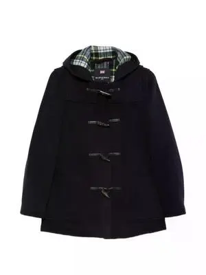 Gloverall Toggle-fastening Hooded Duffle Coat - Blue