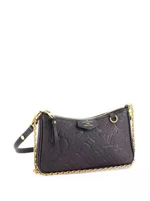 LOUIS VUITTON Easy Pouch On Strap Monogram Empreinte Leather Shoulder Bag - Black