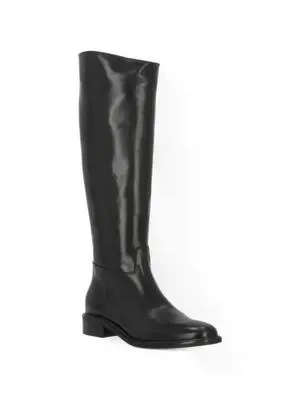 JULIE DEE Round-toe Knee-high Boots