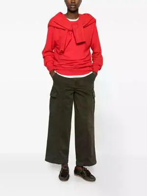 LOIS Gabardine Wide-leg Cargo Pants