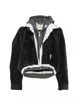 Mihara Yasuhiro Layered-effect Corduroy Shirt - Black