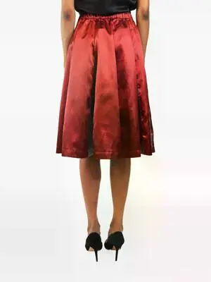 Comme Des Garçons Satin Midi Skirt