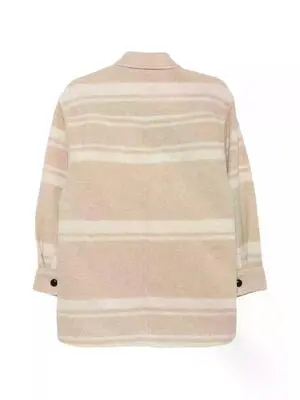 MARANT ETOILE Harveli Striped Shirt Jacket