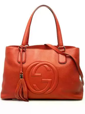 Gucci 2000-2015 Medium Calfskin Soho Working Tote Satchel