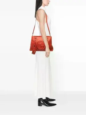 Gucci 2000-2015 Medium Calfskin Soho Working Tote Satchel