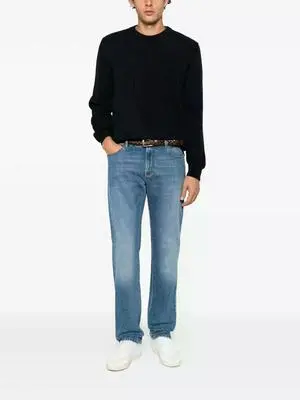 ROBERTO COLLINA Ribbed-knit Wool Sweater