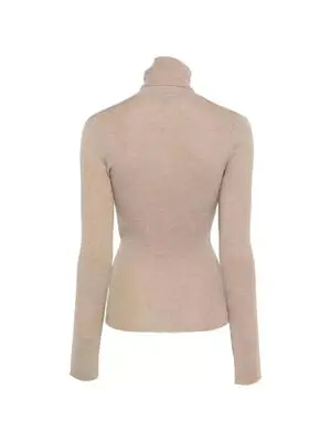 Barbara Bui Ribbed-knit Roll-neck Sweater - Neutrals