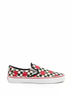 Valentino Garavani X Vans Checkerboard-print Slip-on Sneakers - Neutrals
