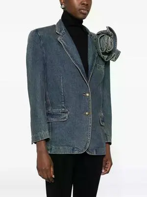 Magda Butrym Flower-detail Denim Jacket