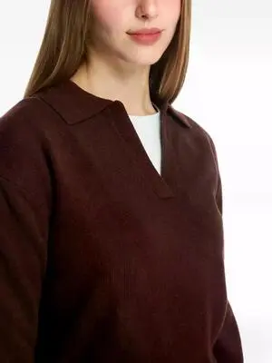 MC2 SAINT BARTH Eze Wool Polo Sweater - Brown