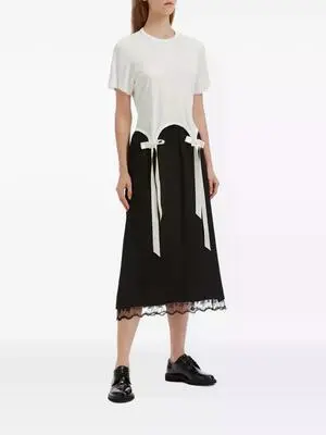 Simone Rocha Negligee Lace-trim Midi Skirt