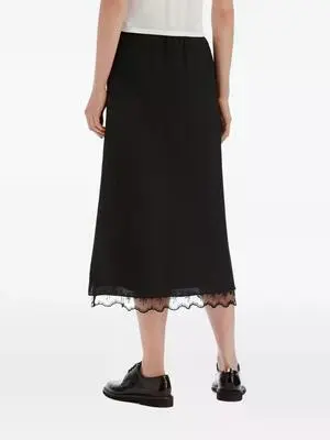 Simone Rocha Negligee Lace-trim Midi Skirt