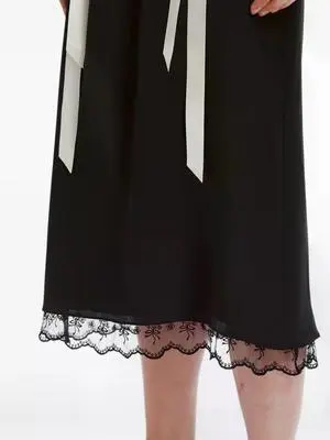 Simone Rocha Negligee Lace-trim Midi Skirt