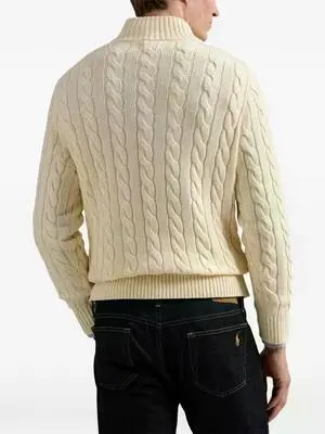 Polo Ralph Lauren Cable-knit Quarter-zip Sweater