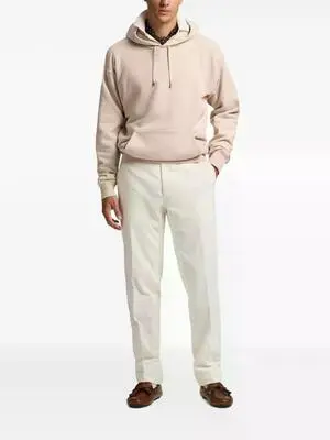 Ralph Lauren Purple Label Mélange-effect Drawstring Hoodie - Neutrals