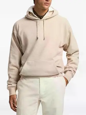 Ralph Lauren Purple Label Mélange-effect Drawstring Hoodie