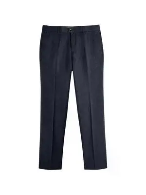 Incotex Logo-patch Straight-leg Trousers