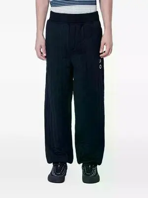 Fred Perry Quilted Track Pants - Black