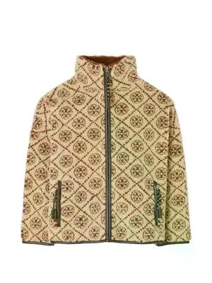 Tory Burch T Monogram Fleece Jacket