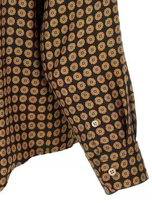 Valentino Garavani Chamber-print Silk Shirt - Black