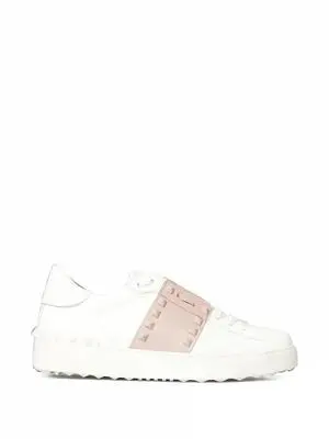 Valentino Garavani Rockstud Untitled Studded Leather Sneakers