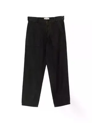 NILI LOTAN Patch-pocket Straight-leg Jeans - Black