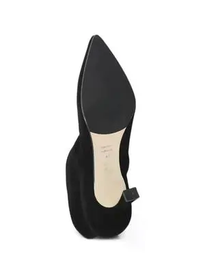 JULIE DEE Pointed-toe Suede Ankle Boots