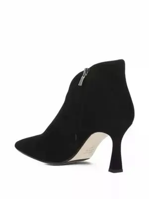 JULIE DEE Pointed-toe Suede Ankle Boots