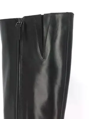 JULIE DEE Round-toe Side-zip Boots