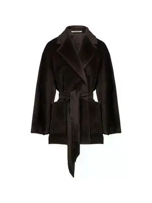 Tagliatore Denise Belted Coat - Brown