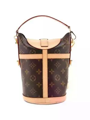 LOUIS VUITTON Duffle Handbag Monogram Canvas Bucket Bag
