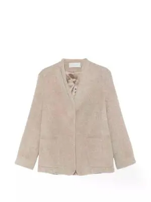 Antonelli Firenze Brushed-finish Patch-pocket Jacket - Neutrals