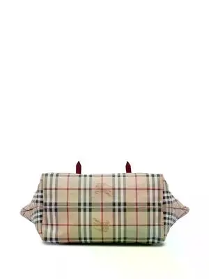 Burberry 2000-2017 Medium Haymarket Check Coated Canvas Salisbury Tote Bag