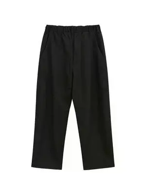 GOLDWIN Elasticated Straight-leg Trousers - Black