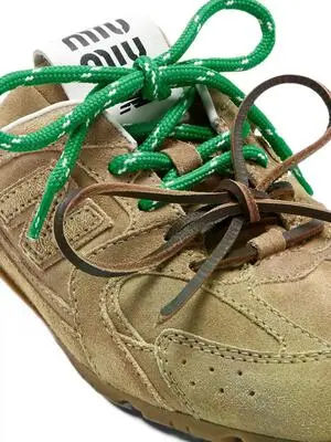Miu Miu X New Balance Suede Logo-patch Sneakers
