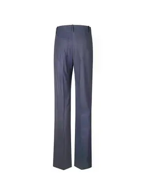 Victoria Beckham Alina Patch-pocket Straight-leg Trousers - Blue