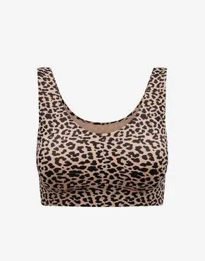 THIRDLOVE 24/7® Classic Smoothing Scoop Wireless Bra - Leopard