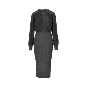 Isabel Marant Étoile Aliza' Lurex Midi Dress
