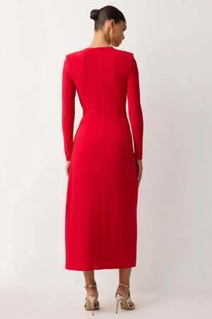 Ramy Brook Piper Embellished Jersey Midi Dress