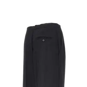 Alberta Ferretti Wrap-over Satin Pants
