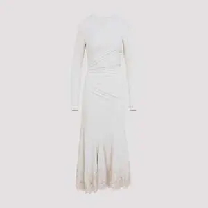 Alberta Ferretti Velvet Midi Dress - Multicolor