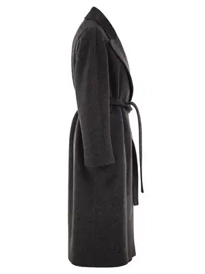 Max Mara Mxtvista Long Cashmere And Mohair Coat