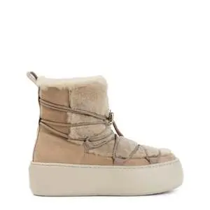 ROGER VIVIER Viv Up Winter Fur Bootie - Brown