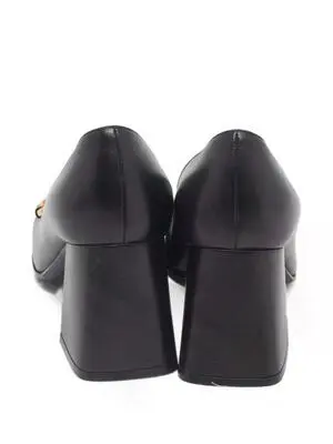 Gucci Horsebit Leather Block-heel Pumps